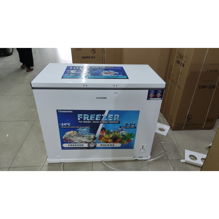 Jual CHEST FREEZER BOX CHANGHONG FCF366DW KAPASITAS 300 LITER || FCF ...