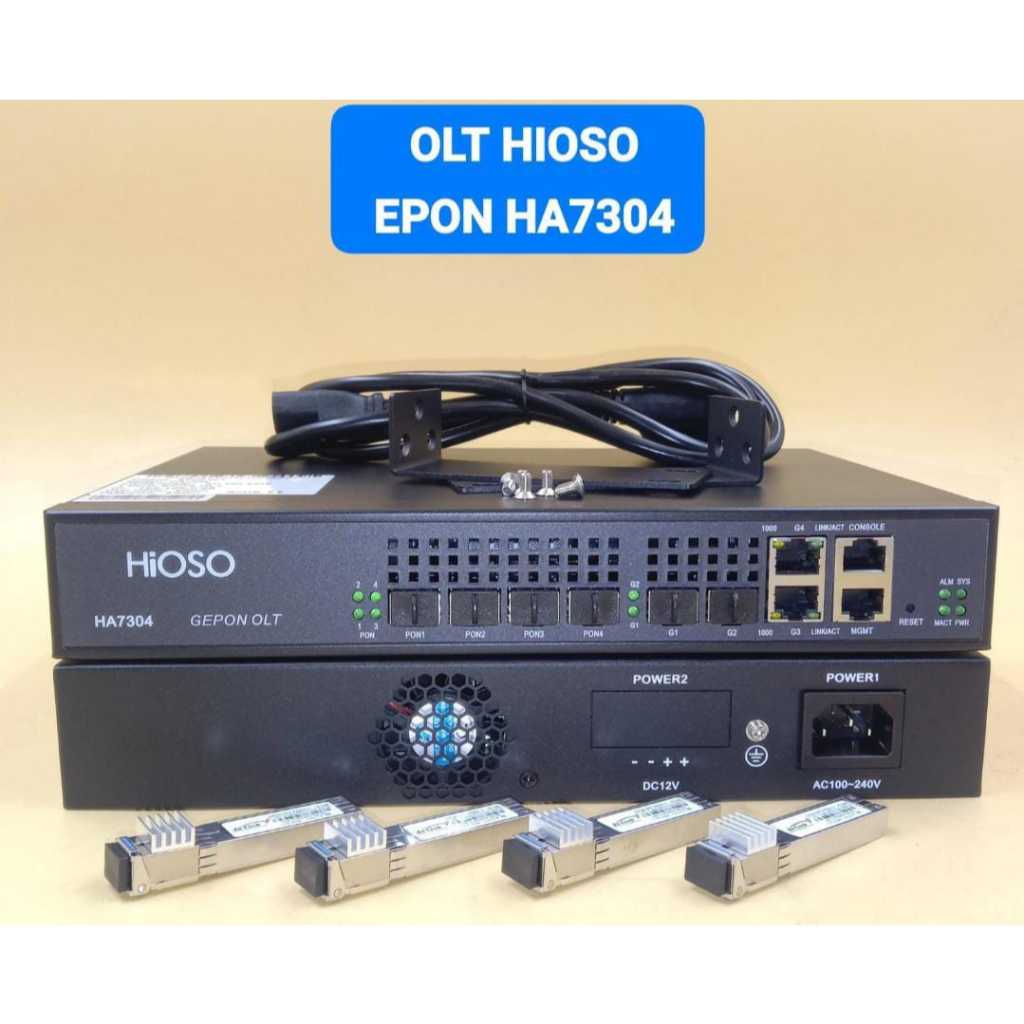 Jual HIOSO OLT EOPN HA7304 4 PON Port | Shopee Indonesia