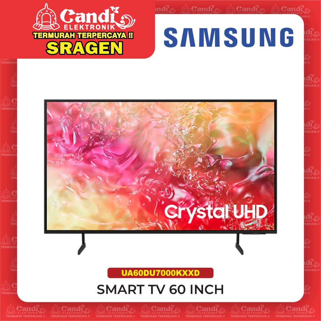 Jual SAMSUNG Smart TV 60 Inch Crystal UHD 4K - UA60DU7000KXXD | Shopee ...