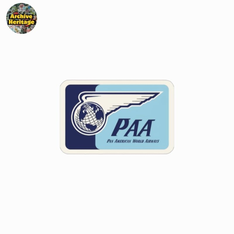 Jual sticker PAA PAN American World Airways logo stiker | Shopee Indonesia