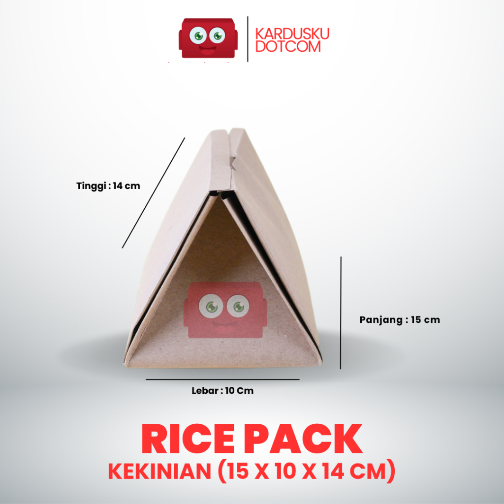 Jual Box Bungkus Nasi Kekinian Food Ricebox / Kertas Nasi Laminasi ...