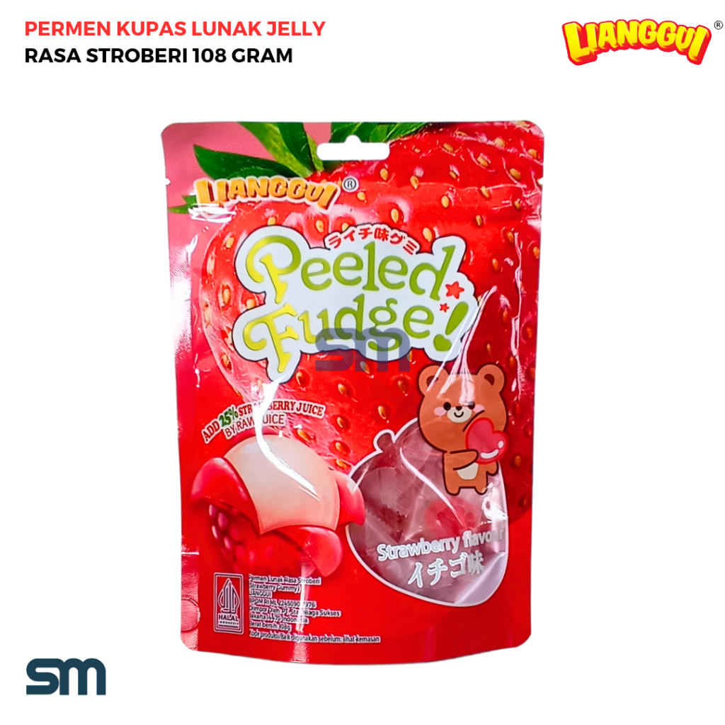 Jual LIANGGUI PERMEN KUPAS PEELED FUDGE LUNAK JELLY ANEKA RASA BUAH 108 ...