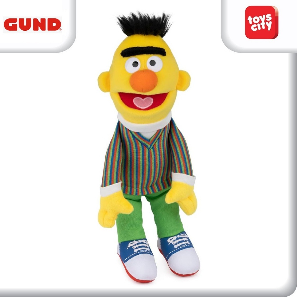 Jual GUND Sesame Street Official Bert Muppet Plush, Premium Plush Toy ...