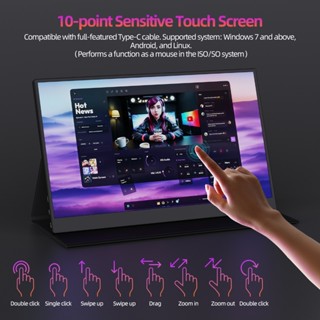 Jual GOOJODOQ Portable Monitor Touchable 15.6'' 1920*1080P 4K with IPS ...