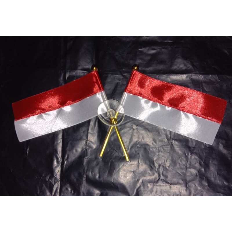 Jual Bendera Merah Putih Pajangan Kaca Mobil/Bendera Silang/Bendera ...