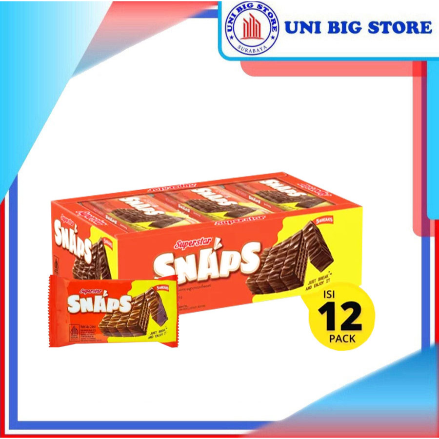 Jual Superstar SNAPS Wafer Salut Cokelat 28 x 12 pcs BOX | Shopee Indonesia