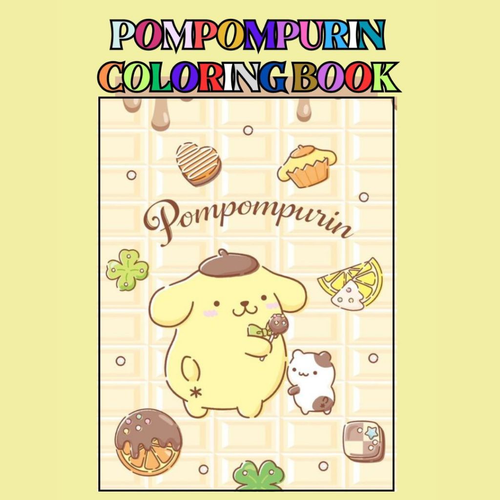Jual POMPOMPURIN Coloring Book For Kids And Adult Buku Gambar ...