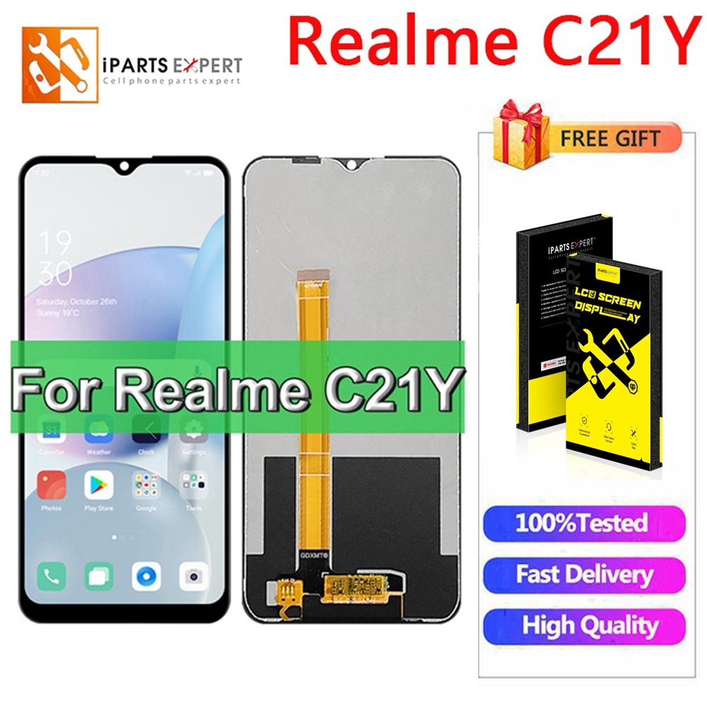 Jual IPARTSEXPERT Original LCD For Layar Sentuh Tampilan LCD Oppo Realme C21Y C25Y RMX3261 ...