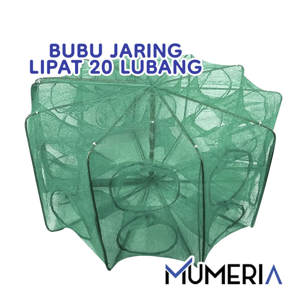 Jual Bubu Perangkap Ikan 20 Lubang Jebakan Jaring Jala Prangkap Lipat ...