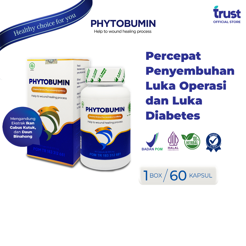 Jual Phytobumin - 60 Kapsul / Mempercepat Penyembuhan Luka Operasi ...