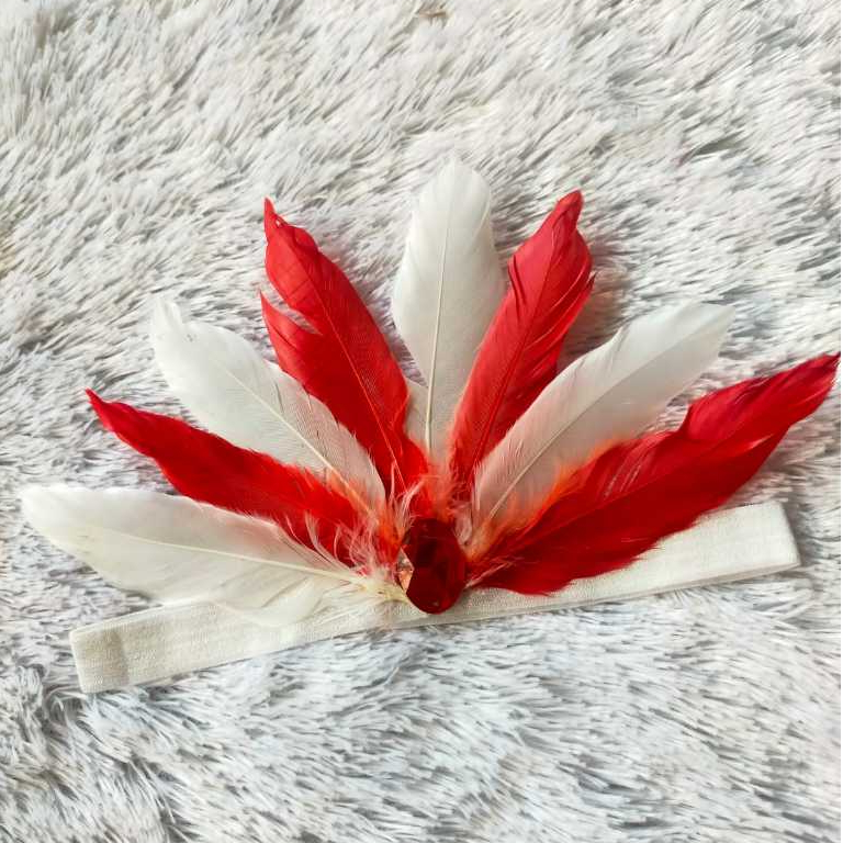 Jual Bando Bulu Merah Putih/Mahkota Bulu/Hiasan Kepala Bulu | Shopee ...