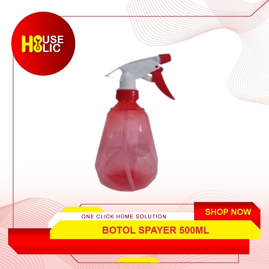 Jual Botol Semprotan Air 500 ml / Botol Sprayer / Spray Disinfektan ...