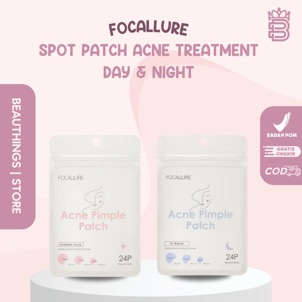 Jual FOCALLURE Day Night Acne Patch Spot Pimple Patch Acne Treatment ...