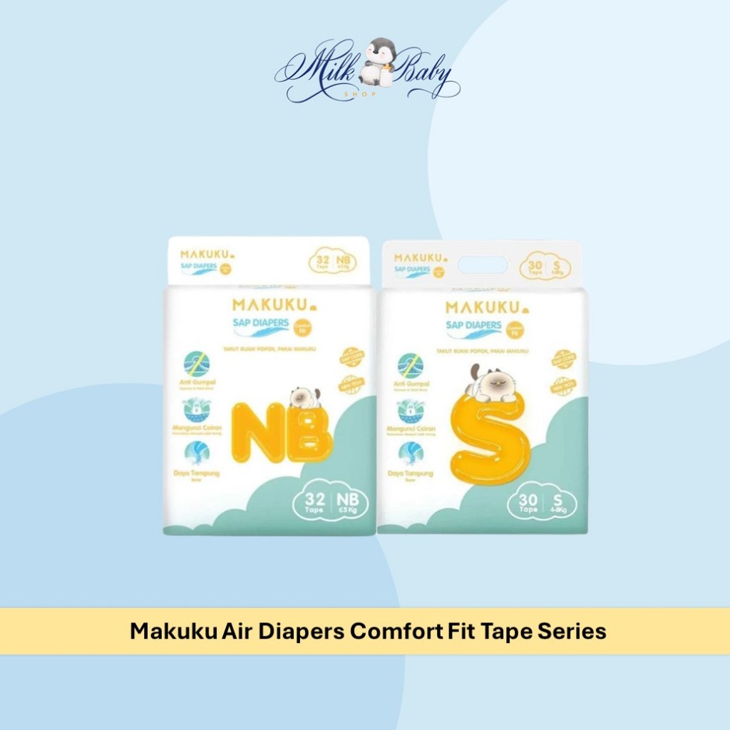 Jual Makuku Air Diapers Comfort Fit Tape Series | Shopee Indonesia