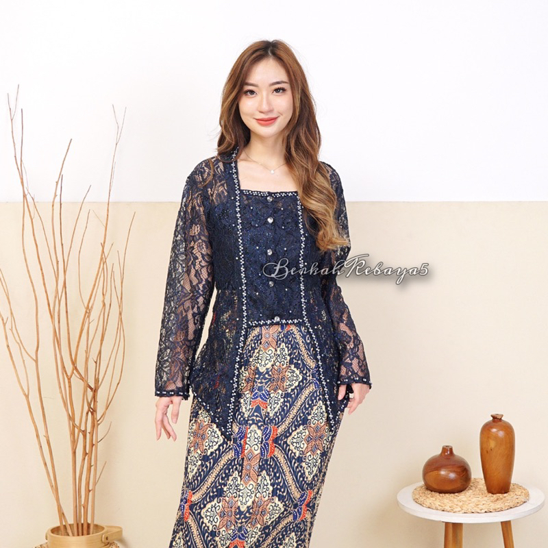 Jual Kebaya Modern Jessica / Kebaya Model Kutu Baru Kancing Tengah ...