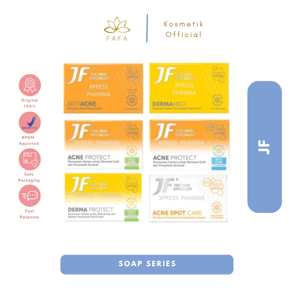 Jual JF Bar Soap Anti Acne - Acne Spot Care | Oily Care | Mild Care ...