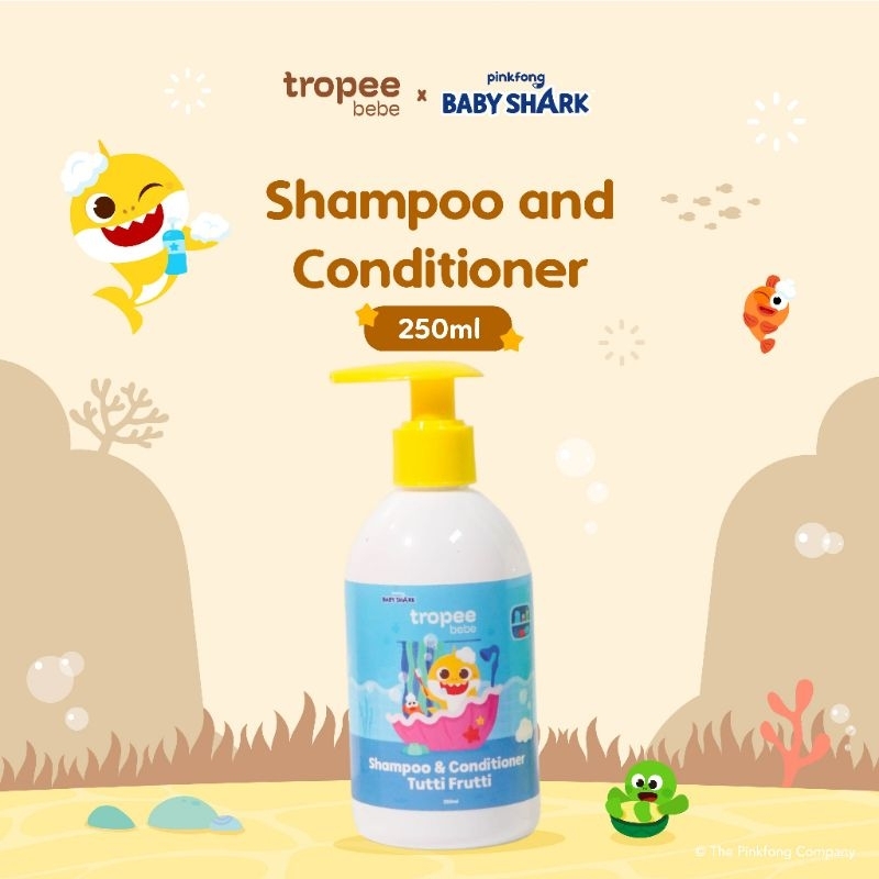 Jual TROPEE BEBE X PINKFONG BABY SHARK- SHAMPOO AND CONDITIONER TUTTI ...