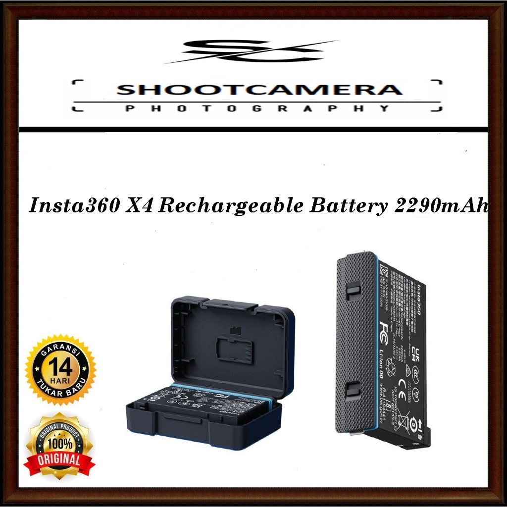 Jual INSTA360 X4 RECHARGEABLE BATTERY 2290MAH ORIGINAL - INSTA 360 X4 ...