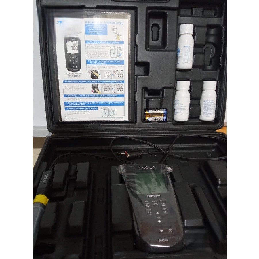 Jual HORIBA Laqua PH210-K Handheld pH / ORP / TEMP Meter Portable pH ...