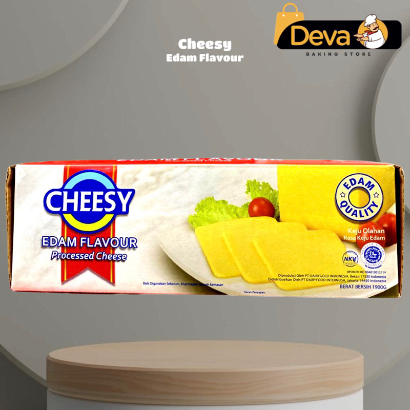 Jual Cheesy Edam Flavour Processed Cheddar - Cheesy Keju Edam 2kg ...