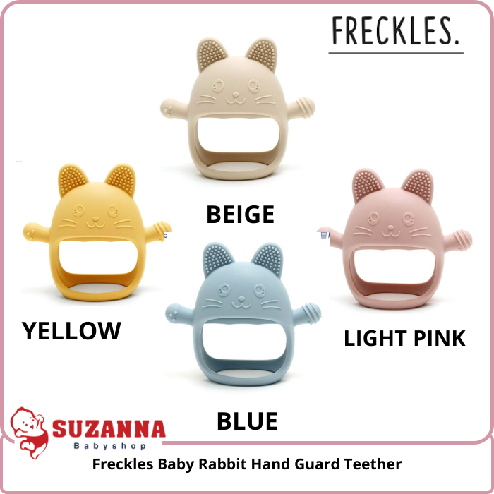 Jual Freckles Baby Rabbit Hand Guard Teether | Shopee Indonesia