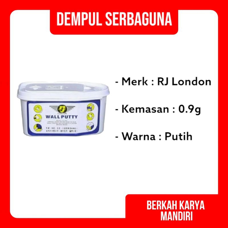 Jual RJ London wall putty Dempul Tembok Plamir Tembok Dempul Kayu ...