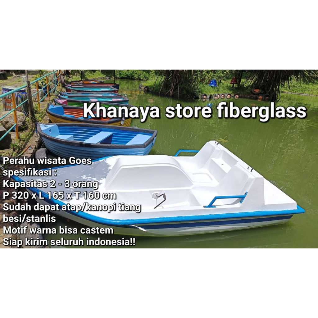 Jual sepeda air goes perahu putih goes perahu wisata kps 2-3 orang siap ...