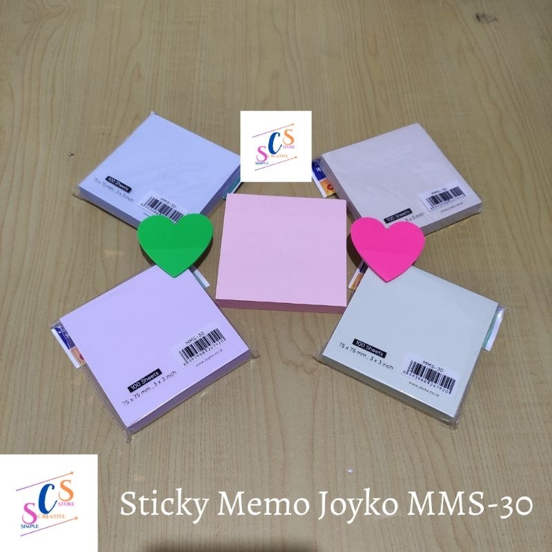 Jual MEMO STICKY NOTE JOYKO MMS-30/ KERTAS MEMO / KERTAS TEMPEL / KERTAS PELEKAT MORANDI 100 ...