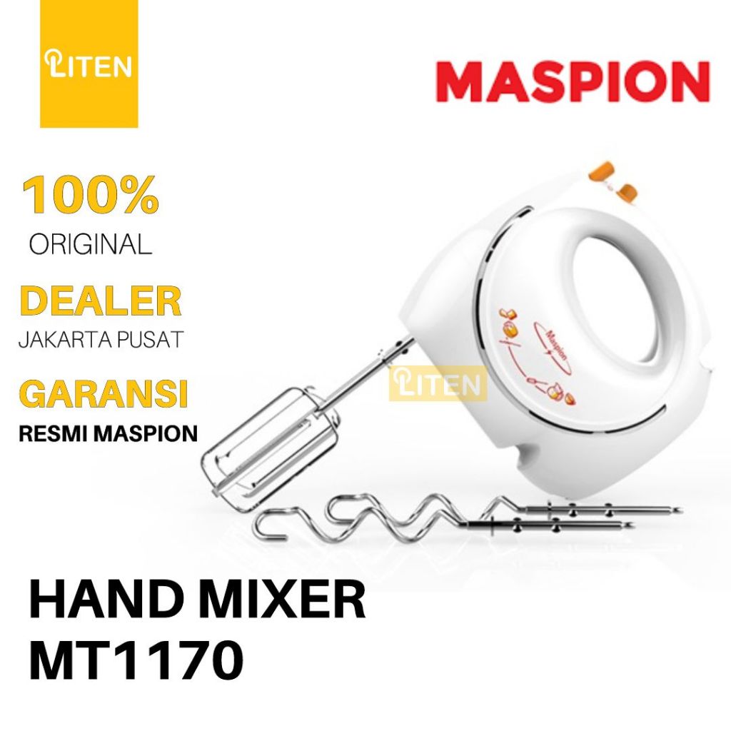 Jual Maspion Hand Mixer MT 1170 - HandMix Pengaduk Adonan/ MT 1170 / MT ...