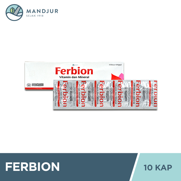 Jual Ferbion 10 Kapsul - Mencegah Anemia | Shopee Indonesia