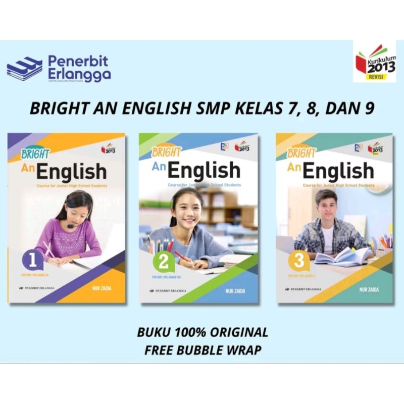 Jual BUKU SISWA BRIGHT AN ENGLISH UNTUK SMP/MTS KELAS 7-8-9 KURIKULUM 2013 REVISI PENERBIT ...