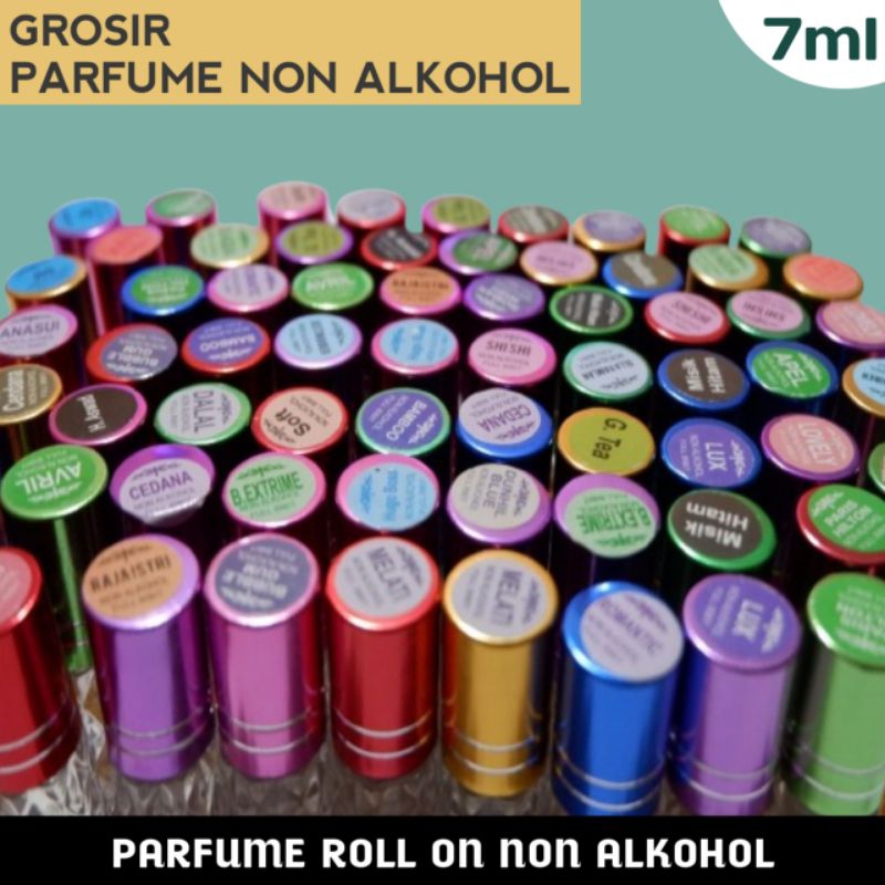 Jual 36 PCS PARFUME ROLL ON 7ml NON ALKOHOL | GROSIR PARFUME ISI RANDOM ...