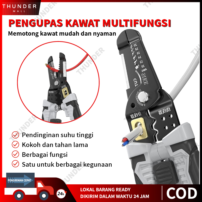 Jual 【Thunder Mall】25in1 Tang Serbaguna/Tang Pemotong/Alat Tang Kupas ...