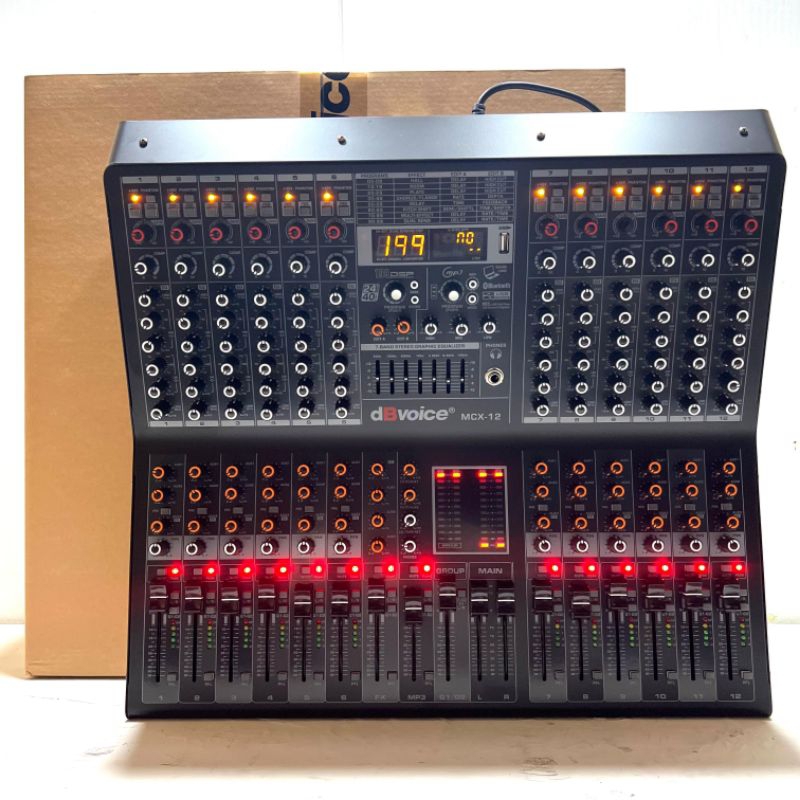 Jual Mixer Dbvoice MCX 12 Original 12 Channel dB Voice MCX-12 | Shopee ...