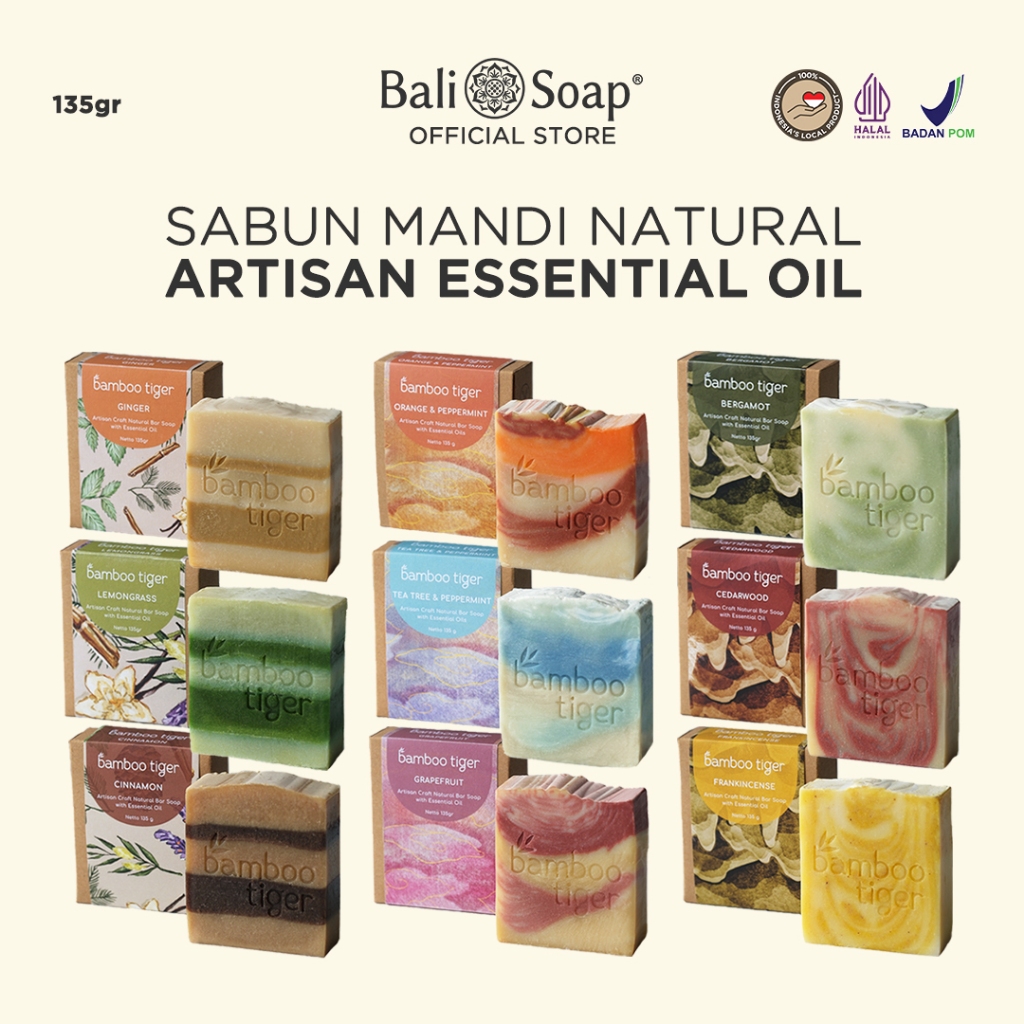 Jual Bamboo Tiger - Sabun Mandi Natural Artisan Essential Oil 135gr ...