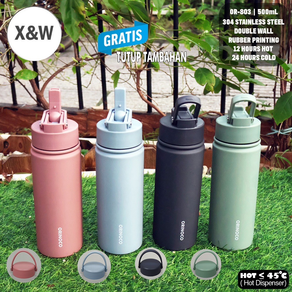 Jual X&W Botol Termos OR-803 Tumbler Stainless Vacuum Flask Silky Touch ...