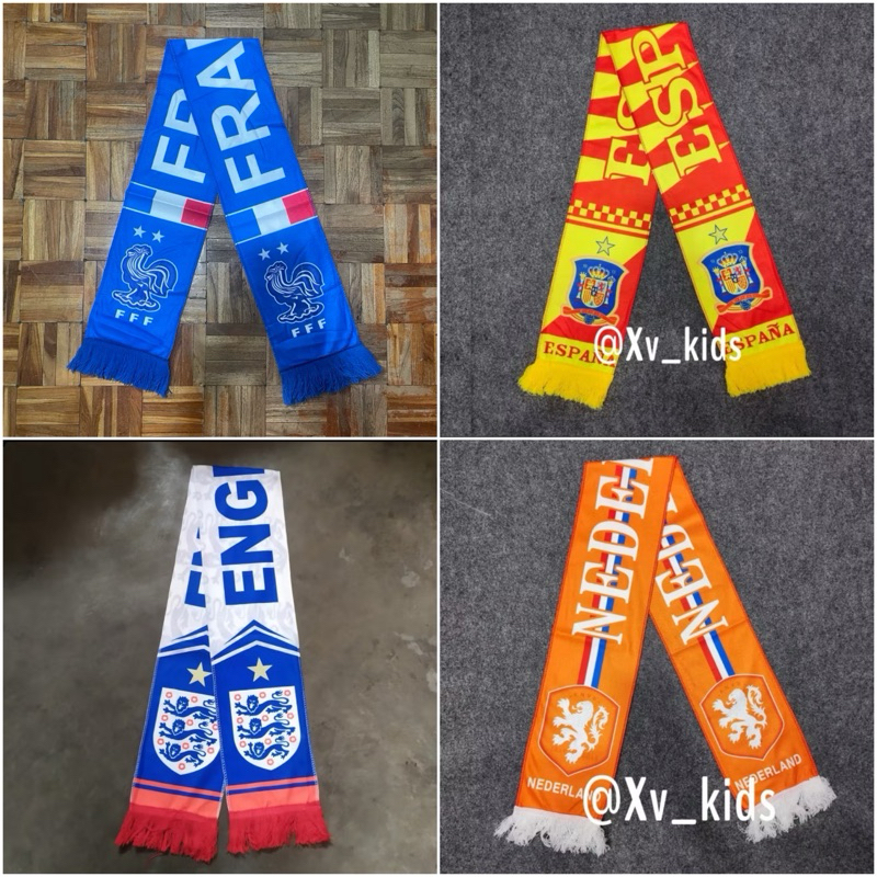 Jual Syall EURO Syall Suporter Scarf EURO Negara Timnas Peserta Piala ...