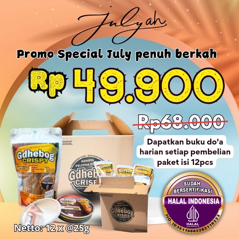 Jual Isi 12 pcs - Oleh oleh Nganjuk Gdhebog Crispy / Keripik Pelepah ...