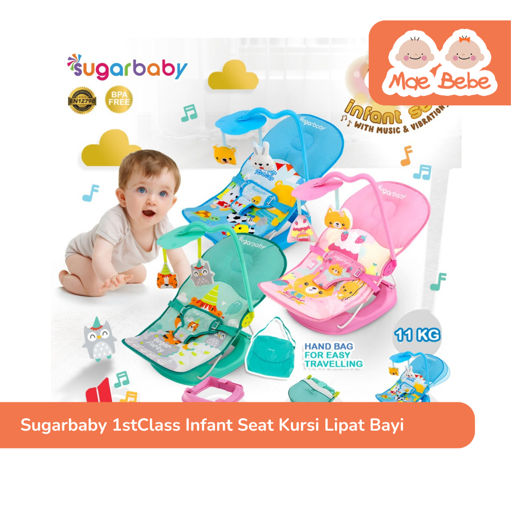 Jual Sugar Baby 1stClass Infant Seat Kursi Lipat Musik & Getar Bayi ...