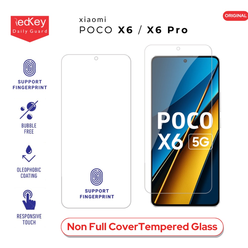 Jual KODE J48Q Redkey 3D Tempered Glass Xiaomi Poco X6 5G X6 Pro 5G Premium Anti Gores Pelindung ...