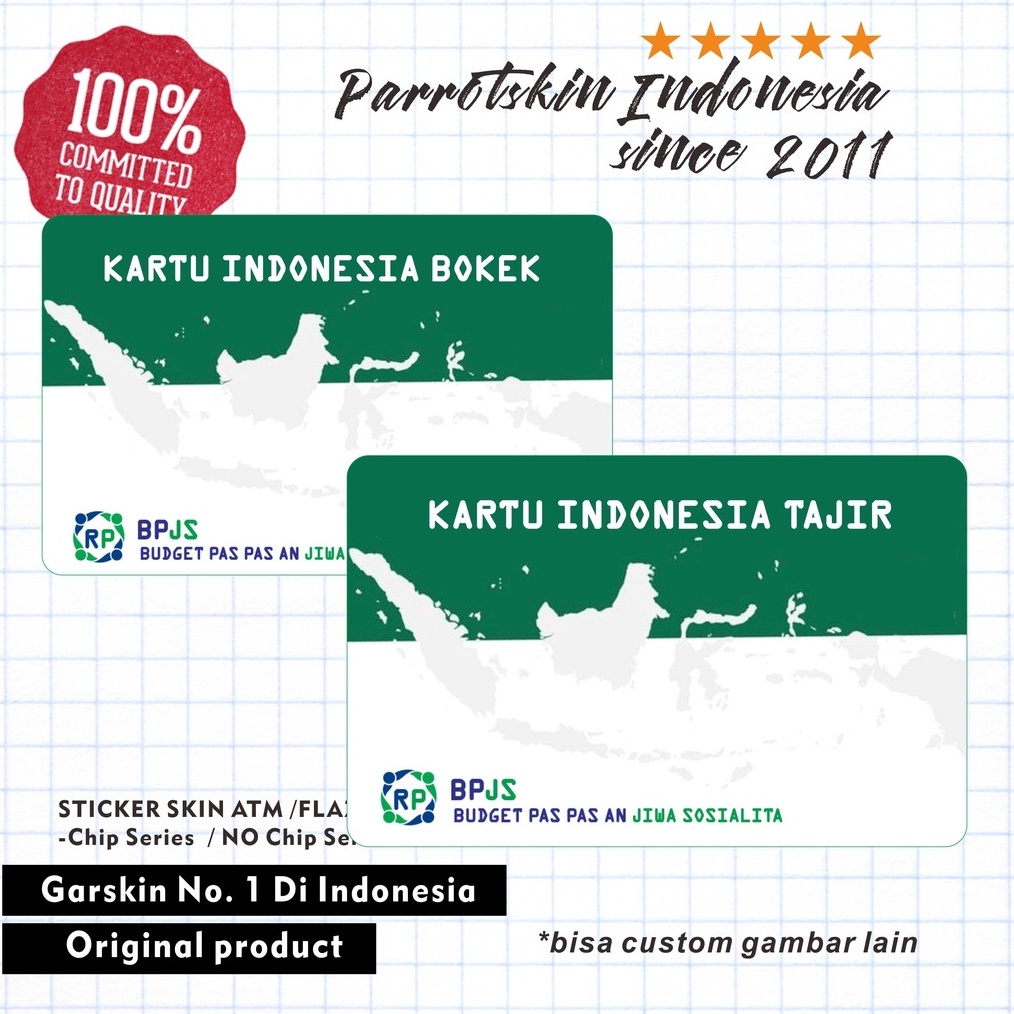 Jual IMPOR TERBARU Sticker Pelindung Kartu ATM SIM KTP Flazz Skin Card ...