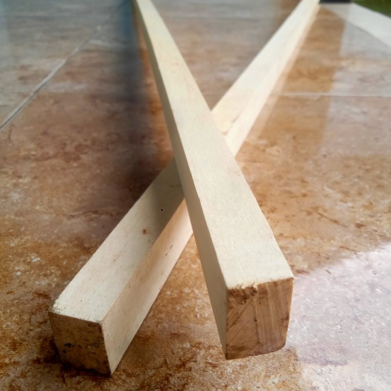 Jual ISI 10 BATANG Kayu Reng 2X2 Panjang 50 cm Sudah Di Serut Halus ...