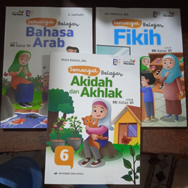 Jual Kelas 6 MI Semangat Belajar Bahasa Arab, Semangat Belajar Akidah dan Akhlak, Semangat ...