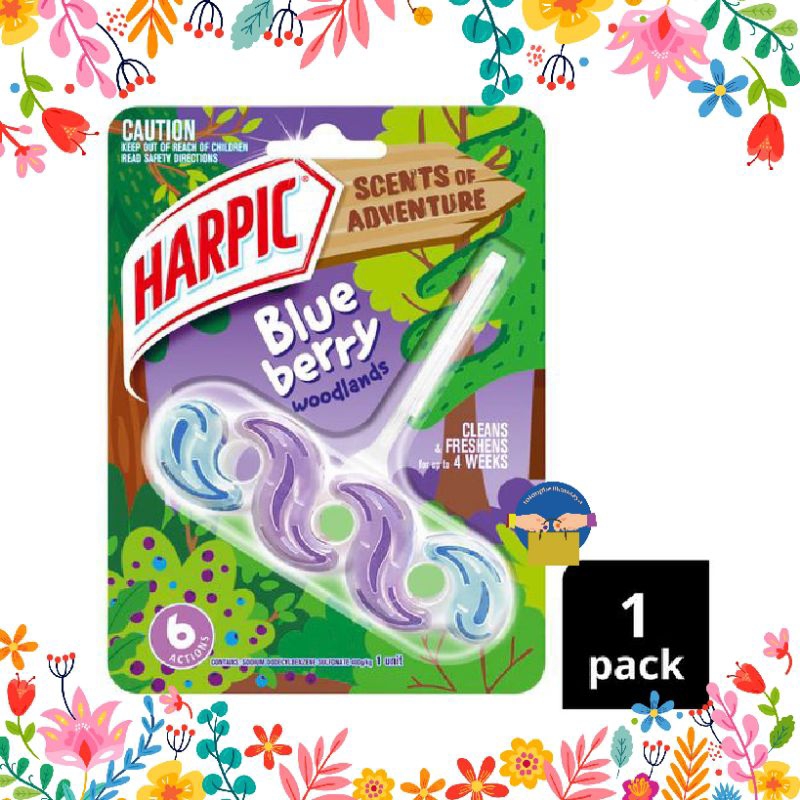 Jual Harpic blue berry woodlands clean & freshens up to 4 weeks ...