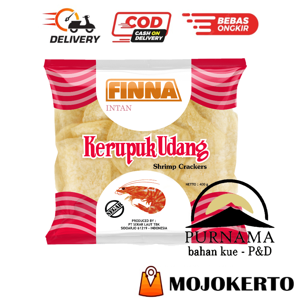 Jual FINNA KERUPUK UDANG INTAN 400GR KRUPUK KROPOK KRUPOK SHRIMP PRAWN ...