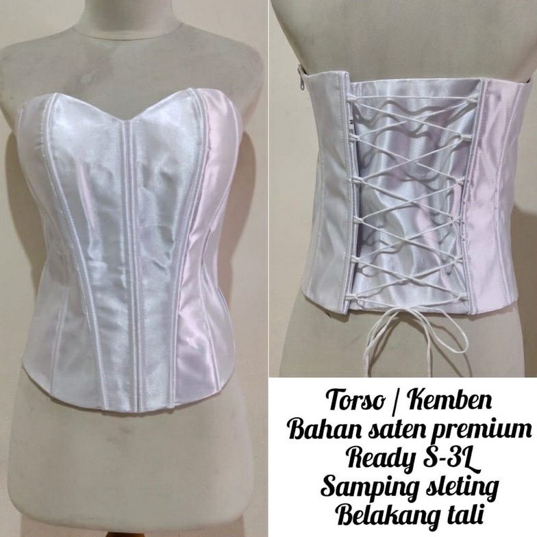Jual KODE R86I Kamisol kebaya satin kamisol satinlongtorsobustier ...
