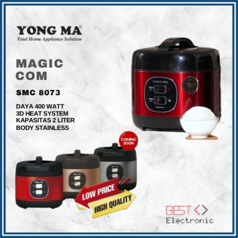 Jual MAGIC COM YONG MA SMC8073 / RICE COOKER YONGMA SMC 8073 MAGIC COM ...