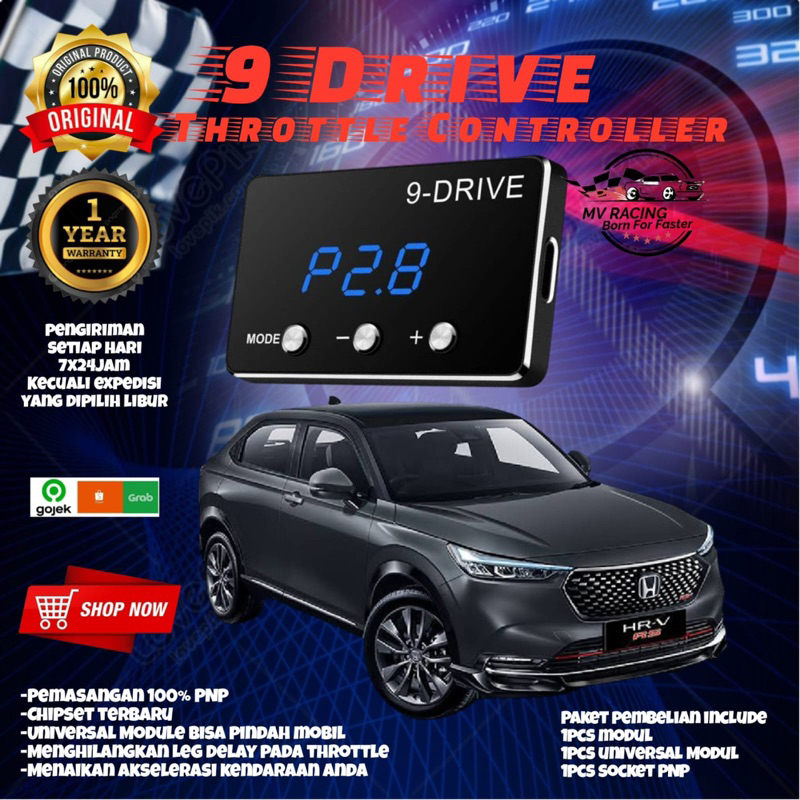 Jual Original 9 Drive Throttle Controller Universal module HONDA HRV HR-V 9Drive Piggyback ECU ...