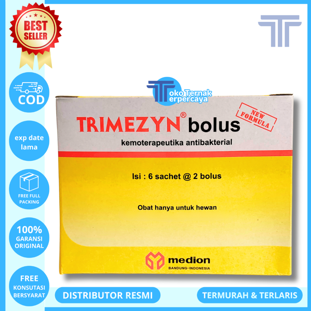 Jual TRIMEZYN BOLUS 1 DUS (12 BOLUS) MEDION - Obat Pernafasan dan ...
