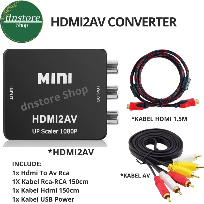 Jual Barang Pilihan HDMI TO AVRCA KABEL HDMI 15M KABEL RCA 3 RCA 3 RCA 15M LAPTOP KE TV TABUNG ...